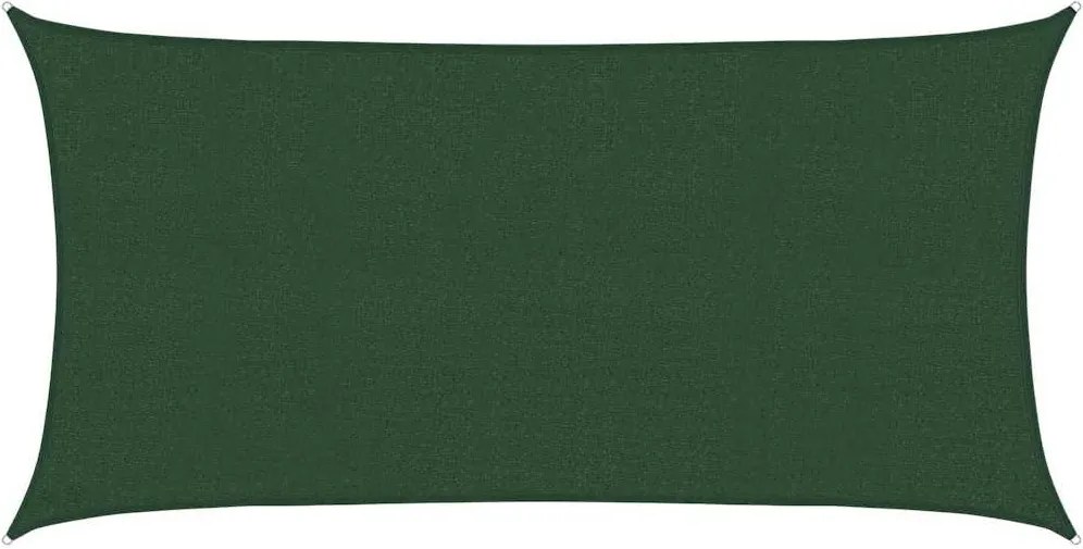 Plachta proti slunci 160 g/m² tmavě zelená 2 x 3,5 m HDPE 311448