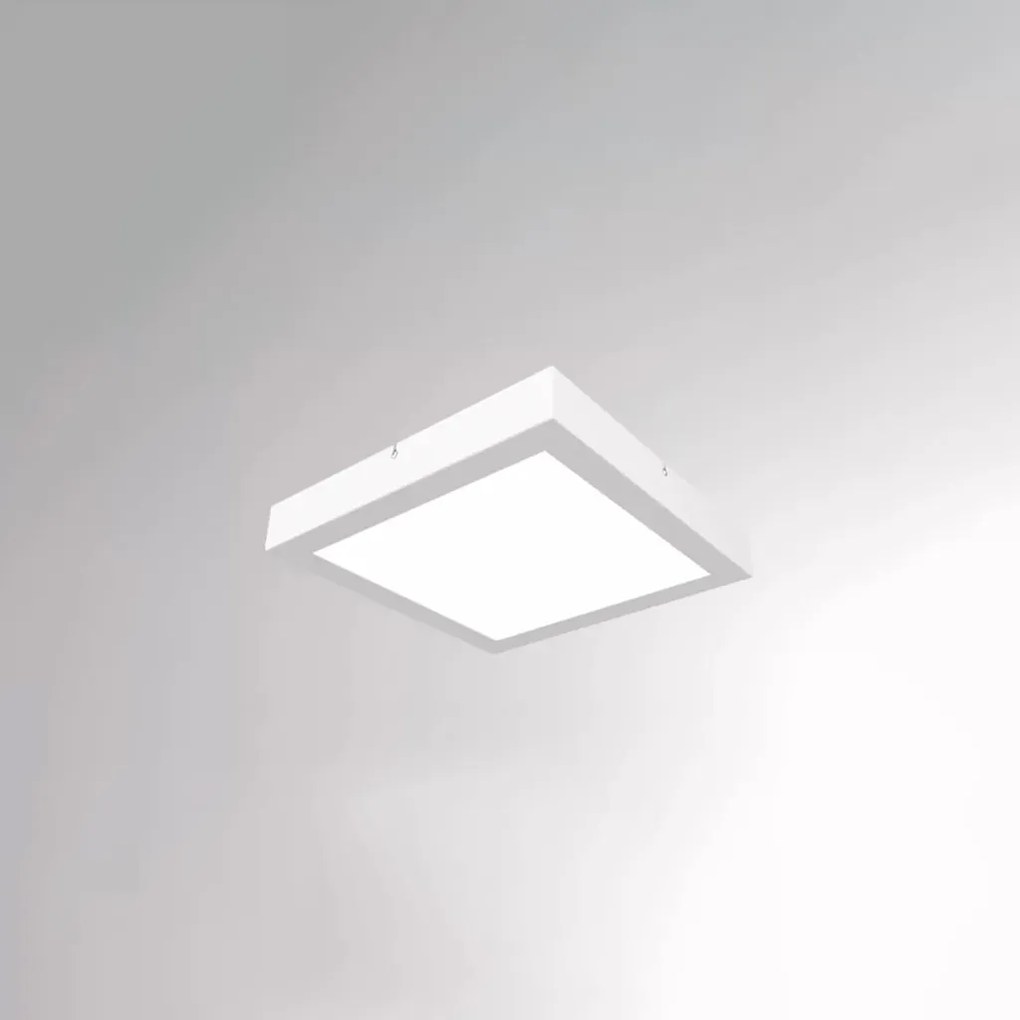 Hranaté silné stropní svítidlo Moon Square SD Délka strany: 125 mm, Stmívání: Nestmívatelné, Teplota chromatičnosti: 3000 Kelvinů