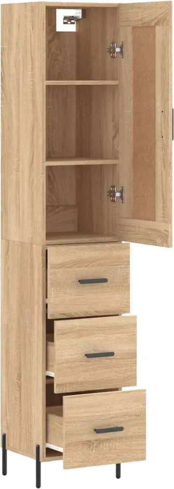 Skříň highboard dub sonoma 34,5 x 34 x 180 cm kompozitní dřevo 3200204