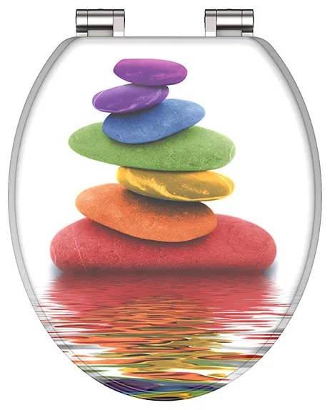 Eisl / Schüette Eisl WC sedátko Allergia - Colorful Stones MDF SoftClose