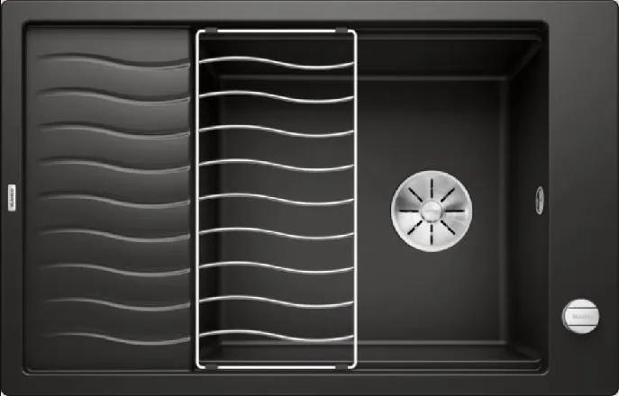 Blanco Elon XL 6 - Silgranitový dřez, 780x500 mm, s příslušenstvím, InFino, černá 525882