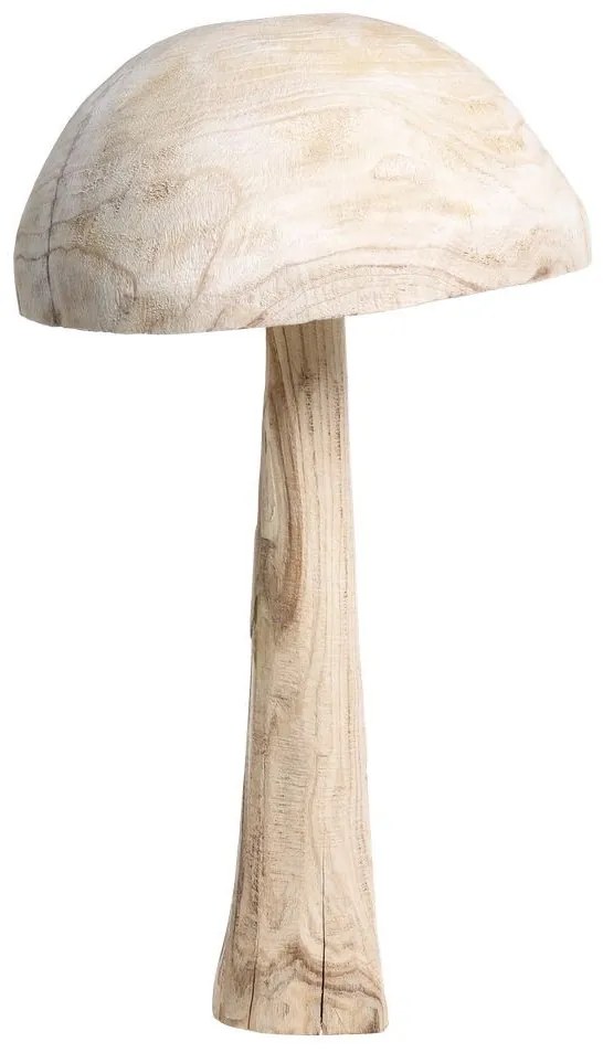 Přírodní dřevěná dekorace houba Mushroom - Ø 36*60 cm