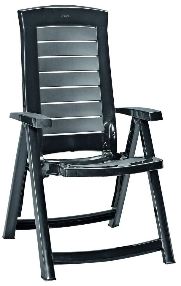 Tmavě šedá plastová zahradní židle Aruba – Keter