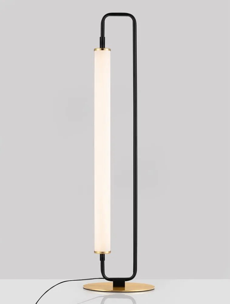 Bílá/matně černá kovová LED stolní lampa (výška 68 cm) Wetro – Nova Luce