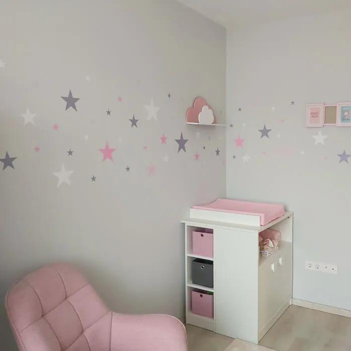 INSPIO Dětské samolepky na zeď - Růžové souhvězdí