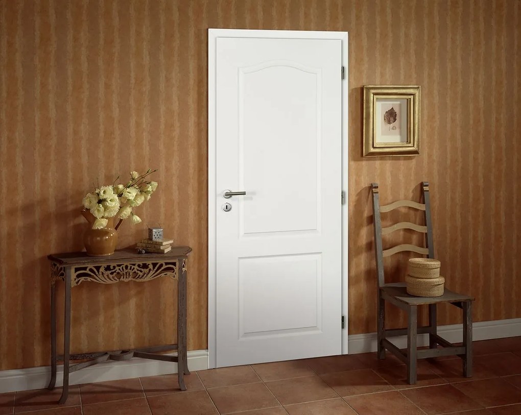 Doornite Claudius Interiérové dveře 70 L, 746 × 1983 mm, lakované, levé, bílé, plné