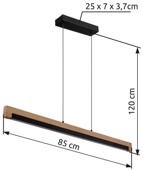 Globo 67849H - LED Lustr na lanku STARLA LED/24W/230V