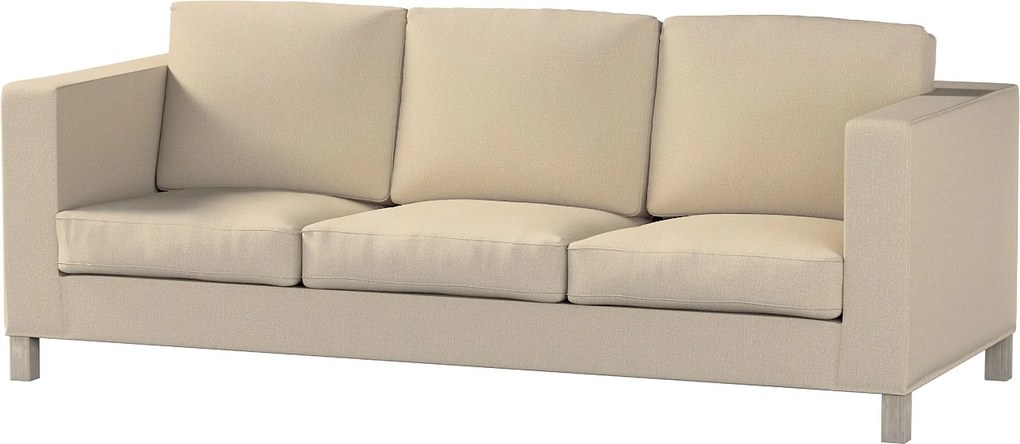 Potah na pohovku IKEA Karlanda 3-místná nerozkládací, krátký barva béžová látka pletený vzor