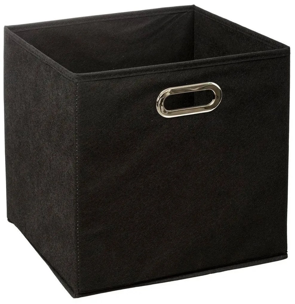 Úložný box Textilie II 31x31 cm černý