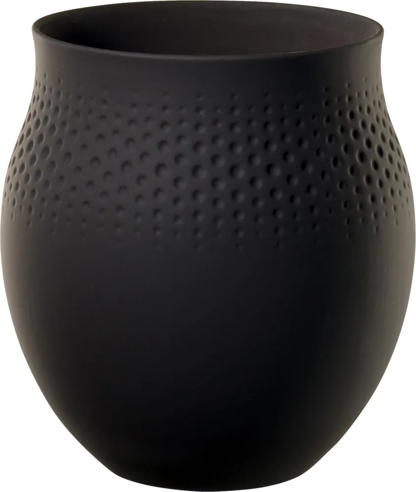 Villeroy&Boch Villeroy & Boch Manufacture Collier Noir váza Perle, velká 16,6 cm, 2,6 l