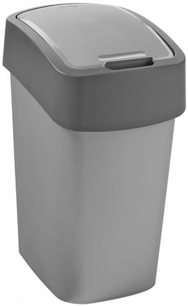 CURVER FLIP BIN 25L Odpadkový koš 47 x 26 x 34 cm stříbrná/šedá 02171-686