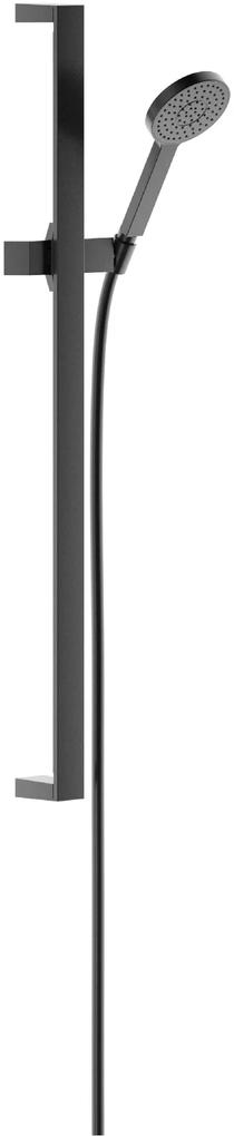Keuco Edition 11 - Set sprchové hlavice, tyče a hadice, černý chrom kartáčovaný 51187130000
