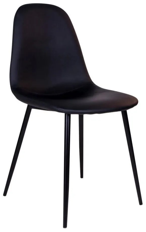 Sada 2 černých židlí s černými nohami House Nordic Stockholm
