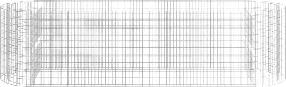 Gabionový vyvýšený záhon pozinkované železo 400 x 100 x 100 cm 152047