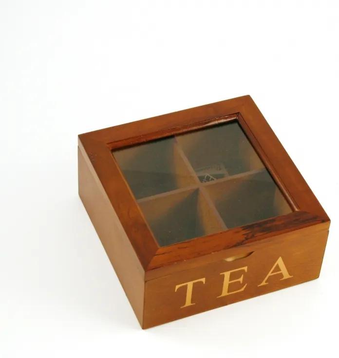 Krabička na čaj 18x18x8cm