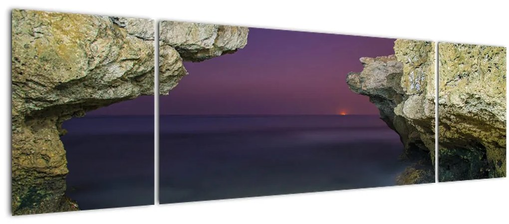 Obraz - mořský útes (170x50 cm)
