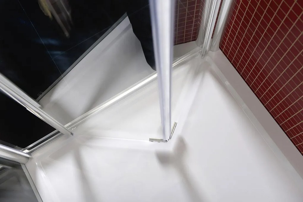 Polysan, Lucis Line obdélníková sprchová zástěna 900x800mm L/P varianta, DL2815DL3315