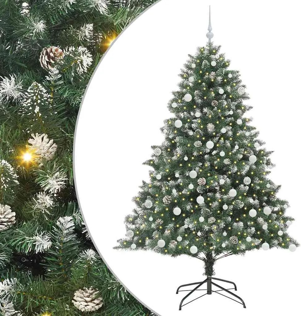 Umělý vánoční stromeček Zelená 180 cm PVC, plast a ocel 3395236