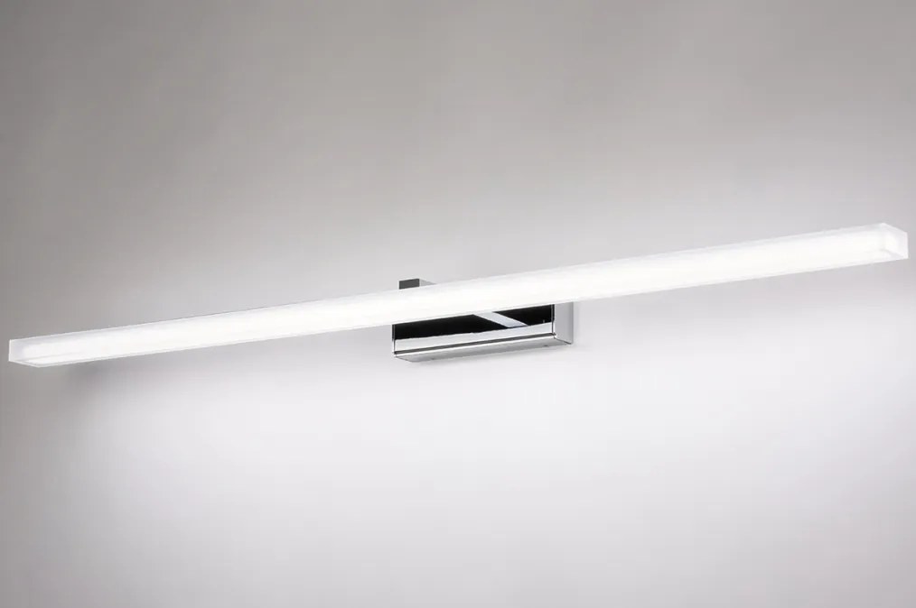 Nástěnné LED svítidlo do koupelny nad zrcadlo Liott Cromo 90