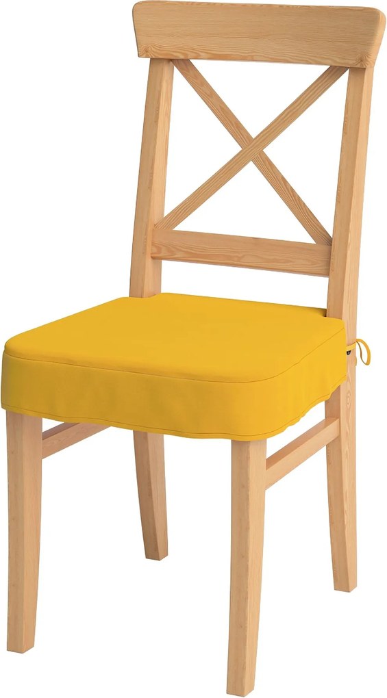 Sedák na židli IKEA Ingolf barva žlutá látka sametová