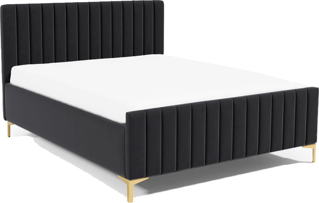 Eka Čalouněná postel SUTRA+ 180x200 cm Barva látky Trinity: Světle modrá (Trinity 2322), Úložný prostor: S kovovým rámem úložného prostoru