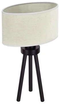 Duolla - Stolní lampa OVAL 1xE27/15W/230V pr. 30 cm šedá