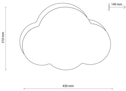 Brilagi - Dětské stropní svítidlo NIMBUS MINI LINEN 2xE27/15W/230V 31x43 béžová