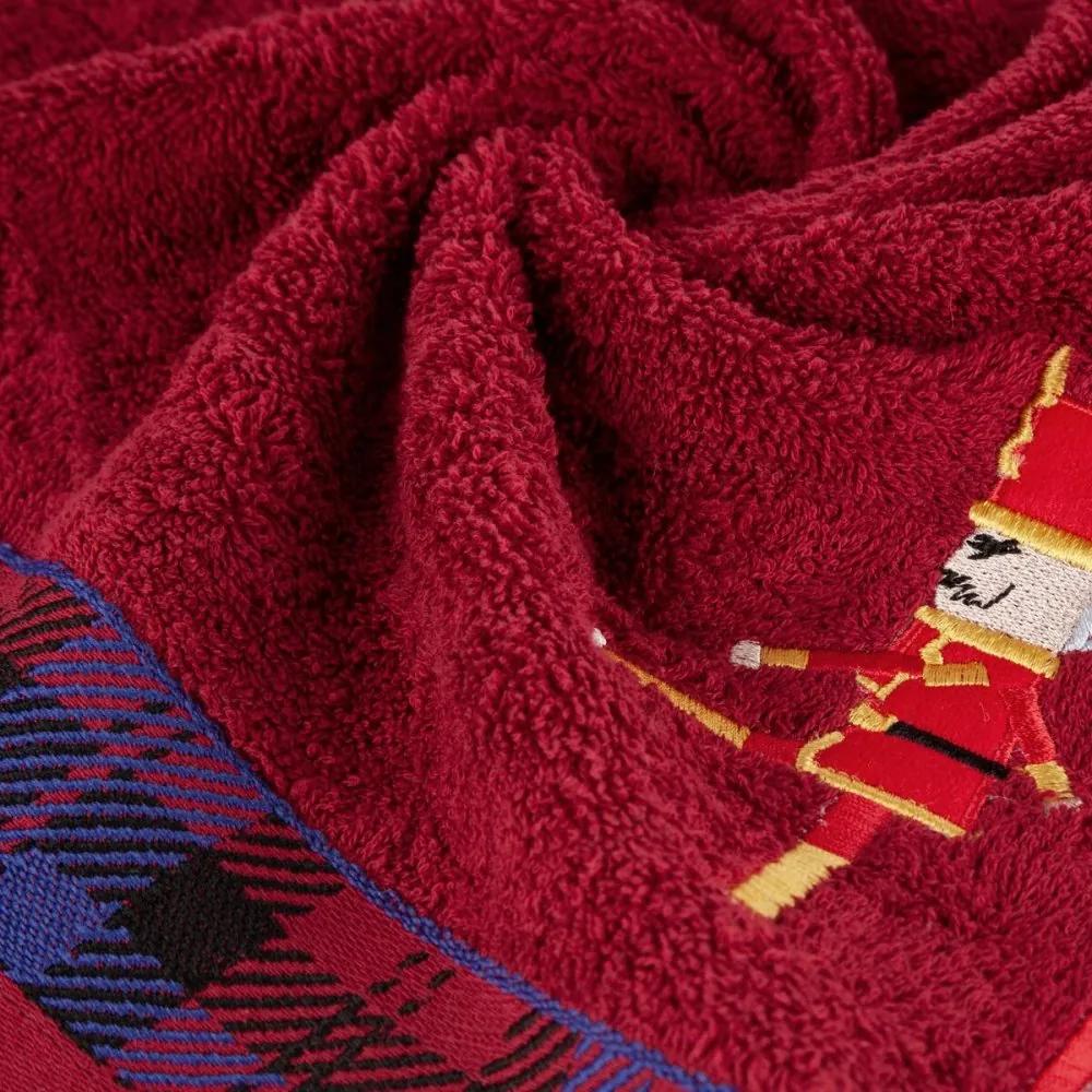 Bavlněný vánoční ručník červený s cínovými vojáčky Šírka: 50 cm | Dĺžka: 90 cm