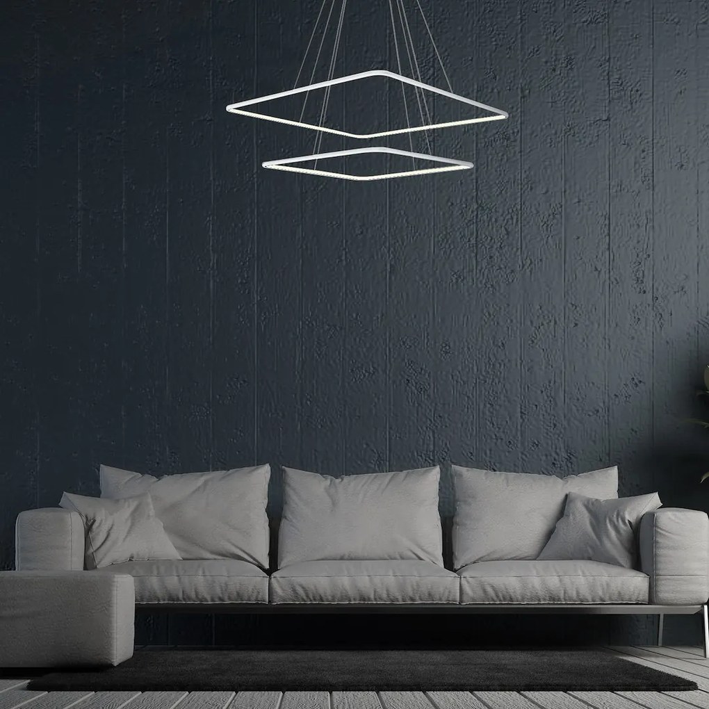 Závěsné LED svítidlo Nix, 2x LED 50w, 3000k, w