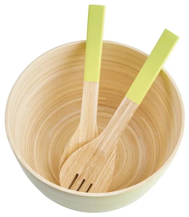 Butlers BAMBOO Bambusová miska 22 cm - limetková