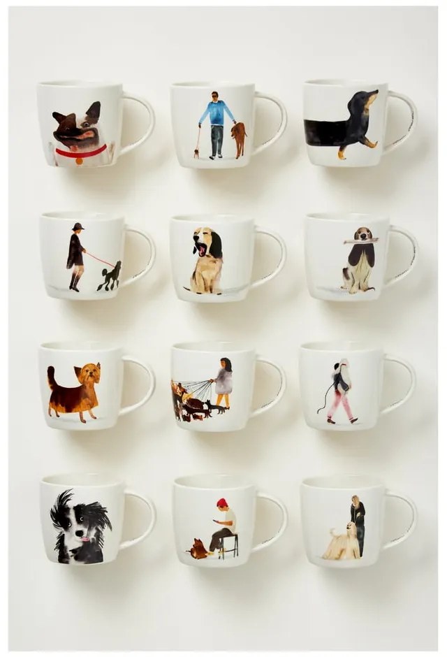 Bílý porcelánový hrnek 400 ml Little Dog – Maxwell &amp; Williams