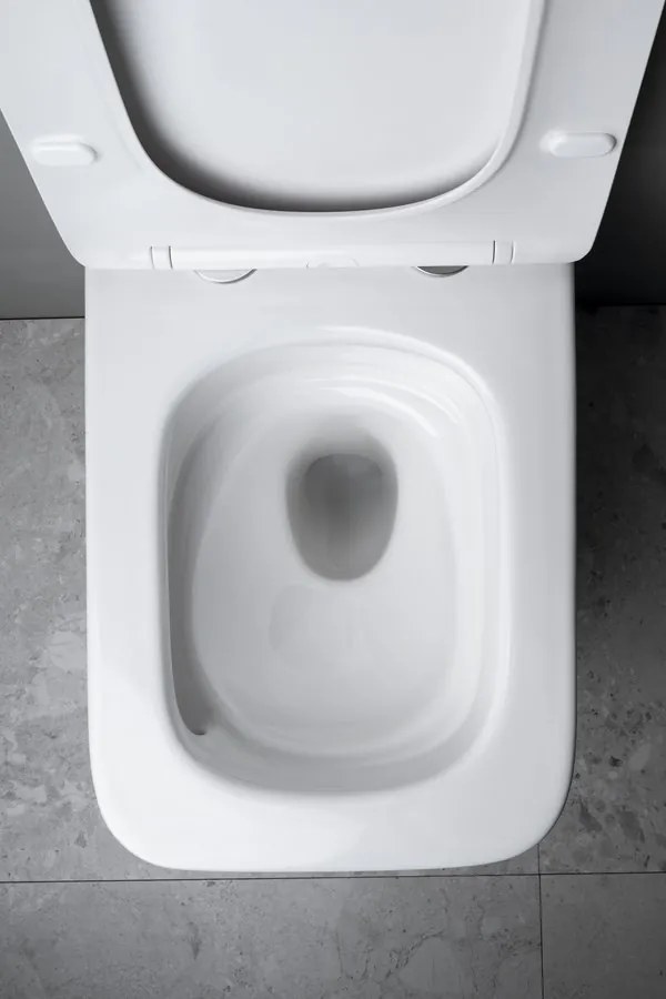 Sapho Sapho, PORTO závěsná WC mísa, Vortex Rimless, 36x52cm, bílá, PZ102V