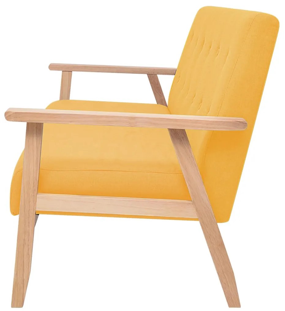 Trojmístná sedačka Warner - textil | žlutá