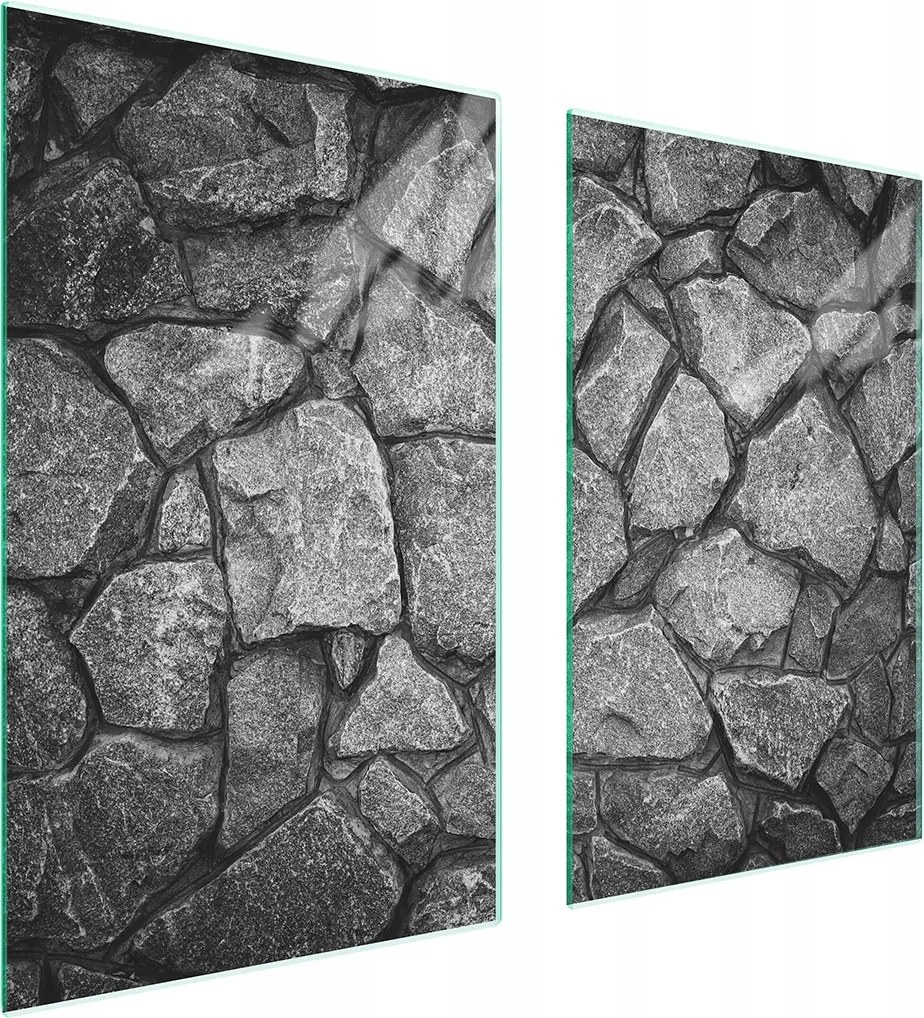 Skleněná ochranná deska na sporák 75x52 Tvrzený kámen Indukce 7v1