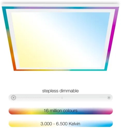 Telefunken 321206TF - LED RGBW Stmívatelné svítidlo LED/18W/230V 3000-6500K + DO