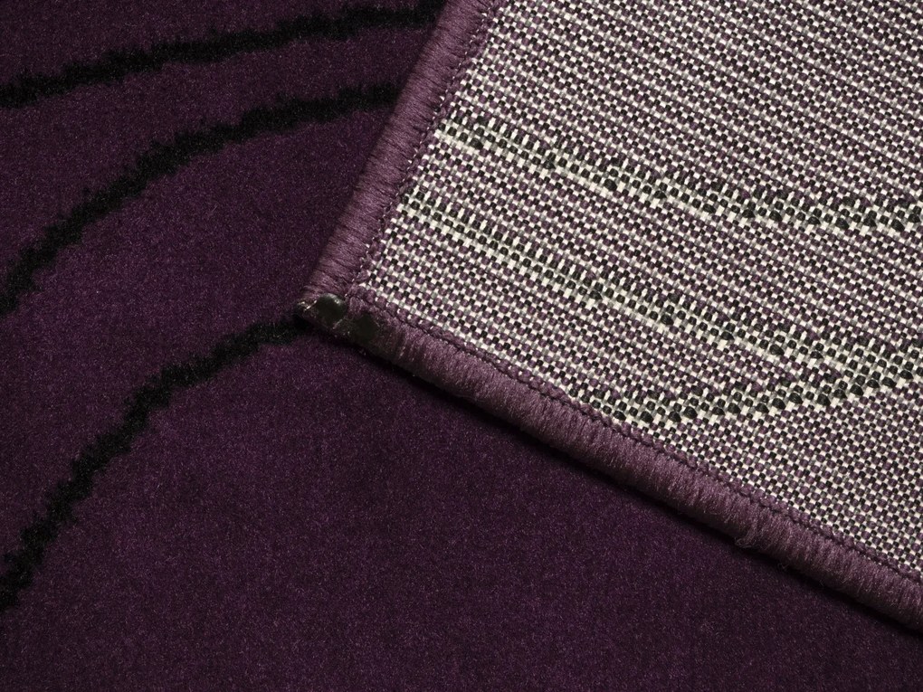 Alfa Carpets, Kusový koberec Circles lila, 80x150, fialová, chodba / předsíň