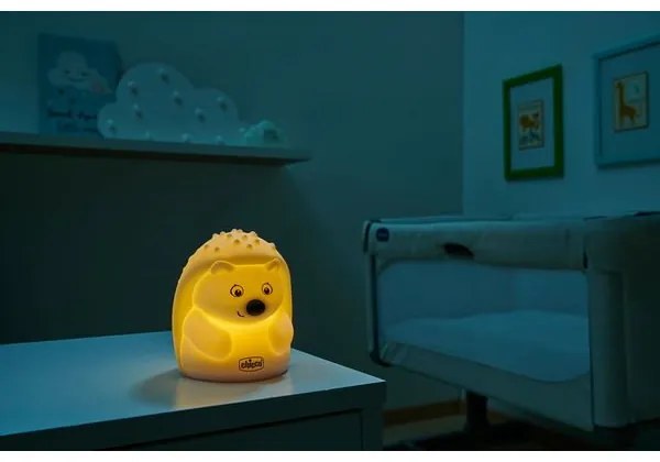 Chicco Dětská noční lampička ježek dobíjecí přenosná