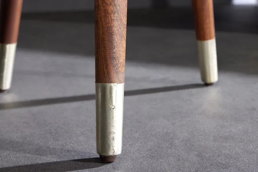 Designový odkládací stolek Hadelinde 50 cm antik stříbrný