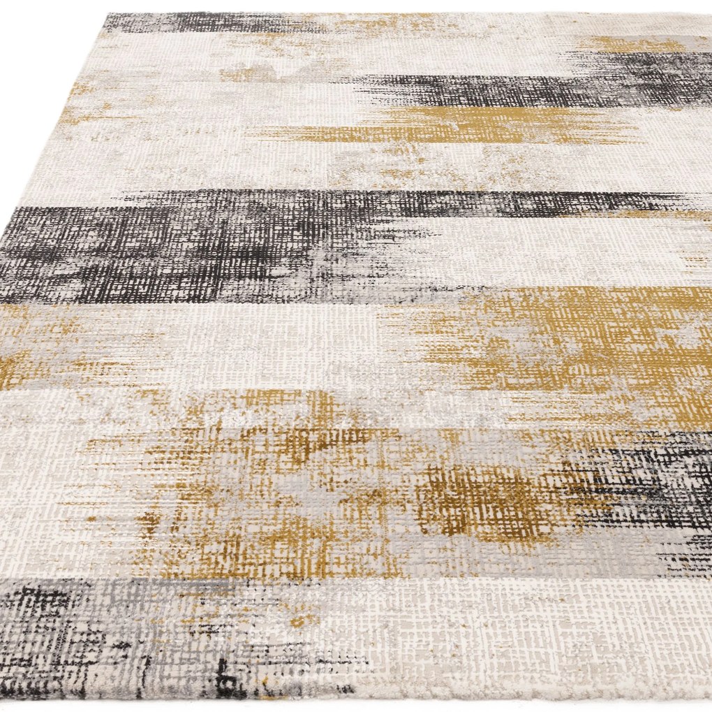 Tribeca Design Kusový koberec Zoom Lines Gold Rozměry: 120x170 cm