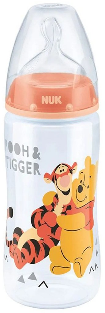 Kojenecká láhev NUK Medvídek Pú 300 ml oranžová