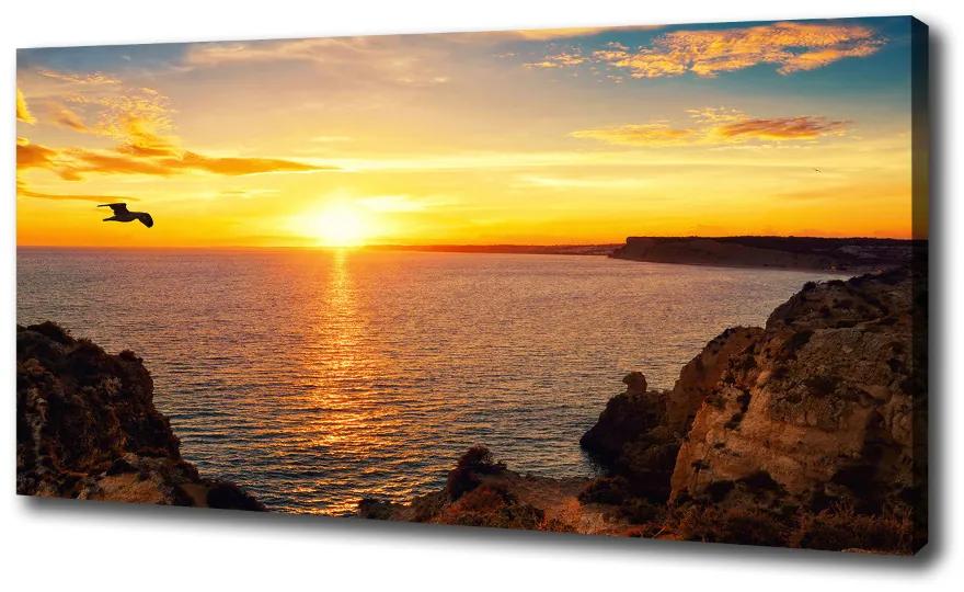 Wallmuralia Foto obraz na plátně Západ slunce moře 100x50