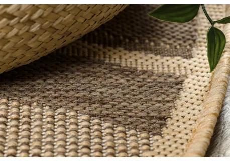 Kulatý koberec SISAL FLOORLUX 20195 mais, káva velikost kruh 200 cm | krásné koberce cz