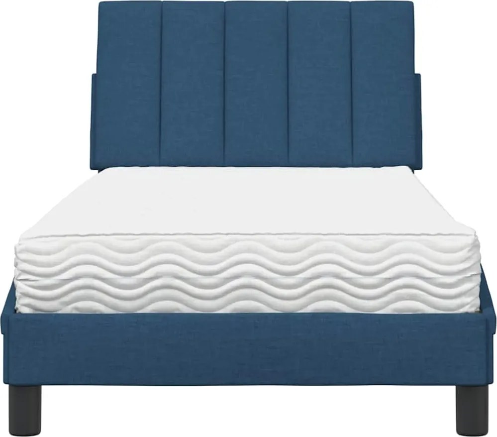 Postel s matrací Hanko modrá 90 x 200 cm textil 3310509