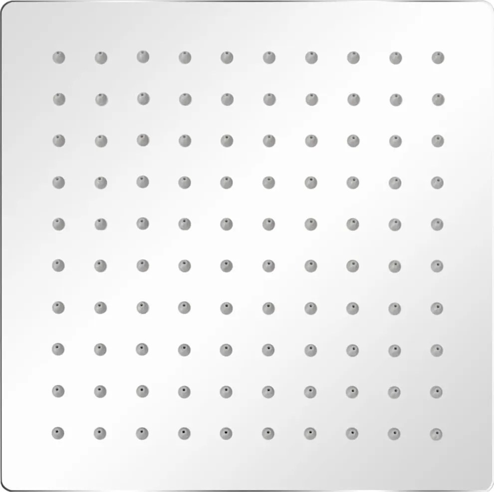 Dešťové sprchové hlavice 2 ks 20 x 20 cm nerezová ocel 275939