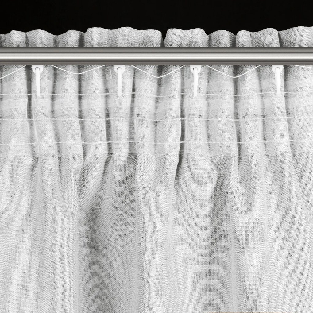 ZATEMŇOVACÍ ZÁVĚS (100%) NA PÁSCE SUZAN 135X270 CM STŘÍBRNÁ