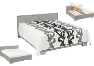 Luxusní čalouněná postel ESTER, Velikost postele 160x200, Varianta matrace MEDICFLEX , Rošt R3 0