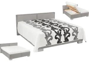 Luxusní čalouněná postel ESTER, Velikost postele 160x200, Varianta matrace RELAX, Rošt R2 0