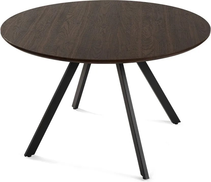 Kulatý jídelní stůl v dekoru ořechu ø 120 cm Rivo – Bonami Essentials