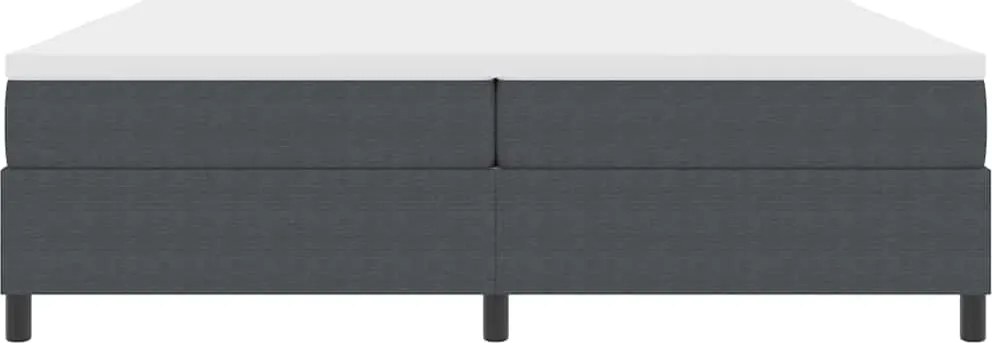 Postel s boxspringem Tmavě šedá a bílá 200 x 200 cm 3337483