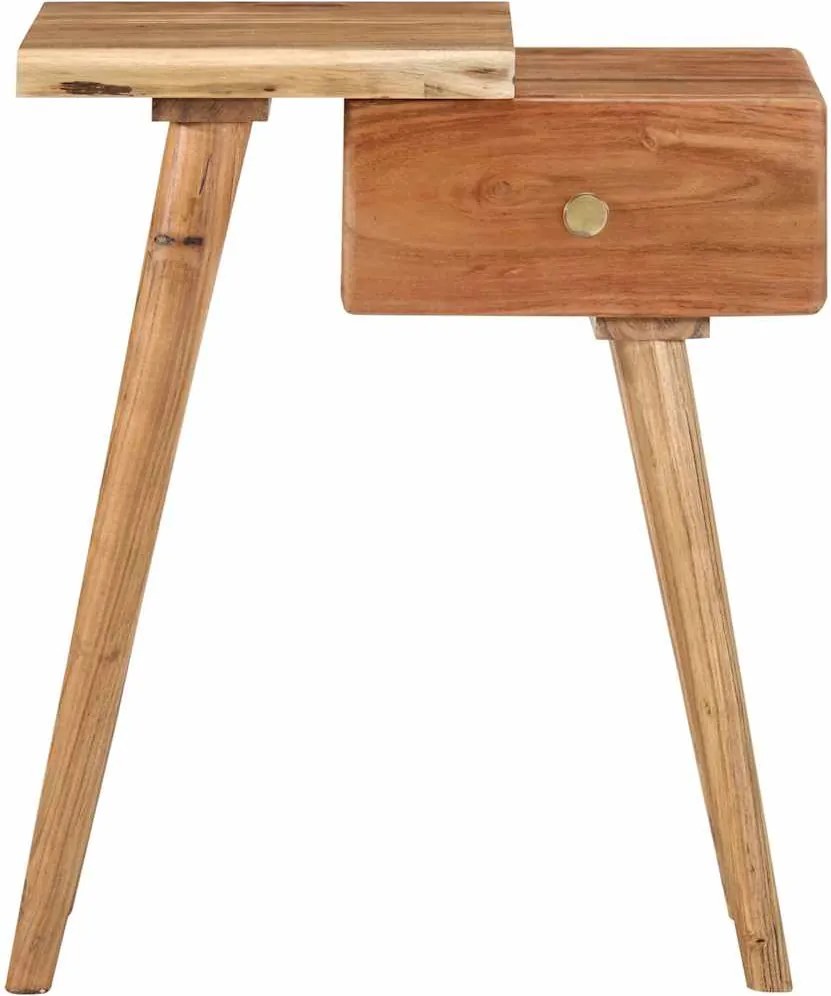 Noční stolek masivní akáciové dřevo 45 x 32 x 55 cm 245662